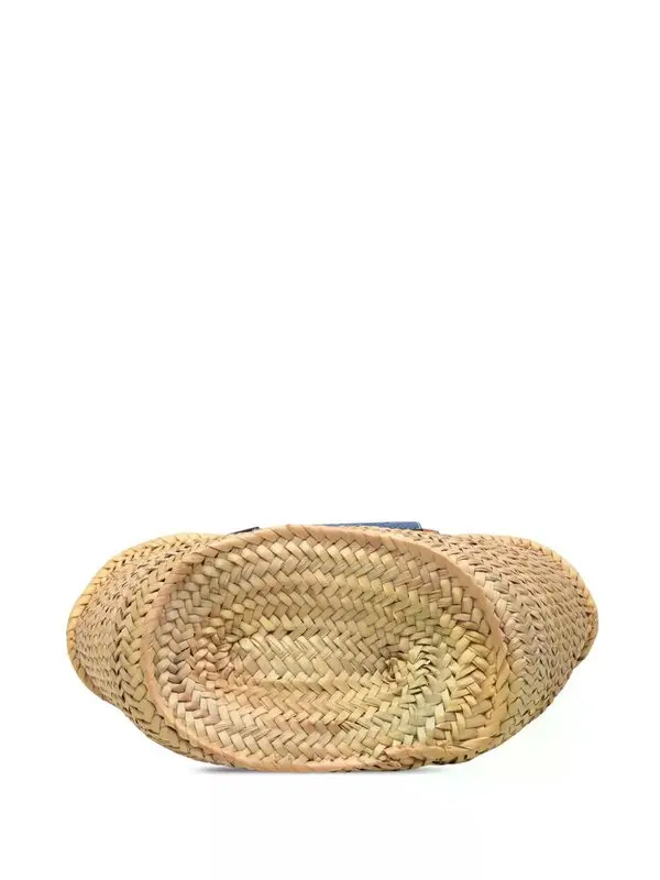 Loewe 2019 Medium Raffia Anagram Basket Tote Bag