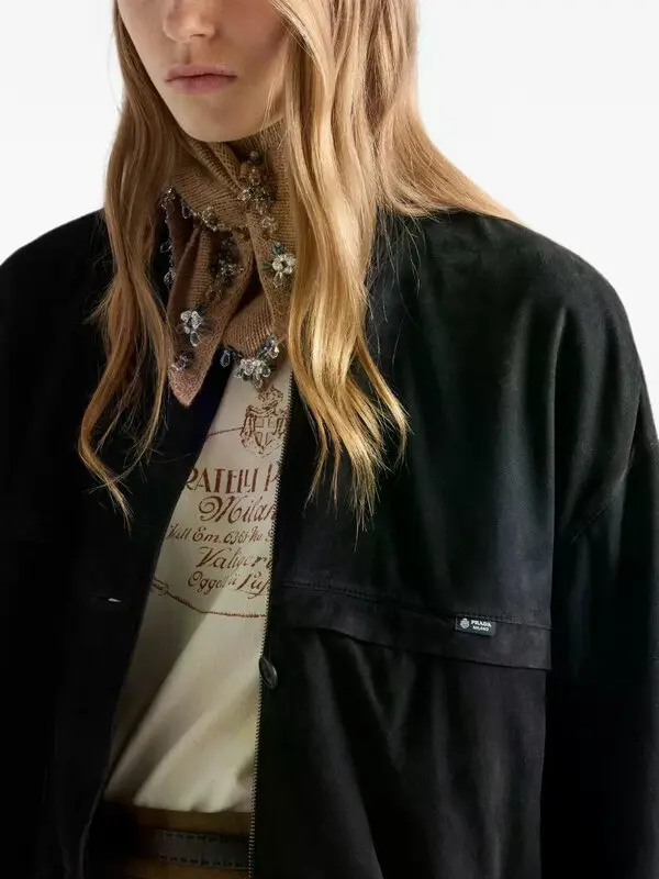 Prada Suede Blouson Jacket