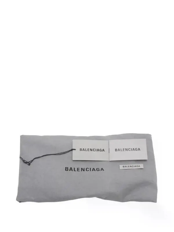 Balenciaga Faux Leather Bistro Basket Bag Satchel - Black