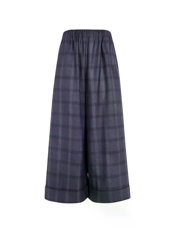DANIELA GREGIS Check-pattern Palazzo Pants