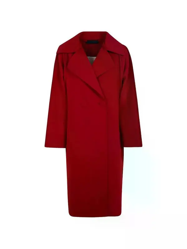 MARIA CALDERARA Double-breasted Felted Finish Coat