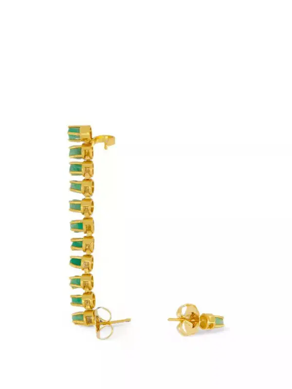 FENOMENA Tennis Emerald Earrings