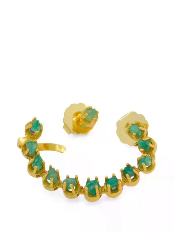 FENOMENA Tennis Emerald Earrings