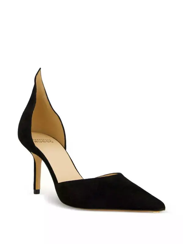 FRANCESCO RUSSO High-back Suede Pumps