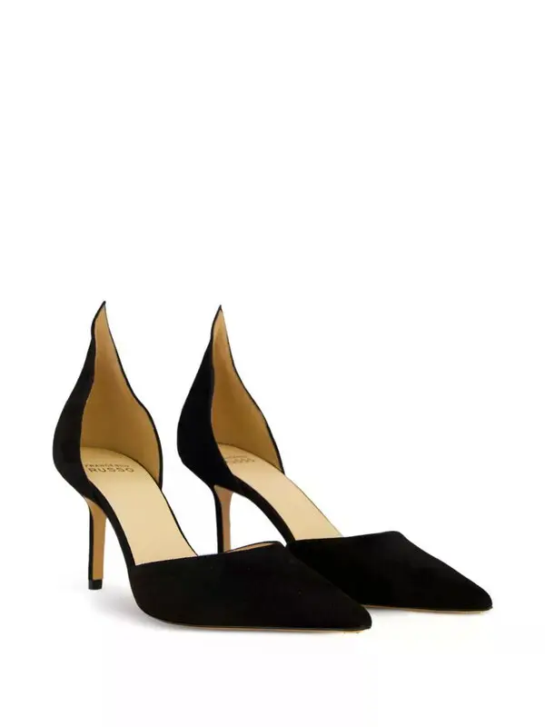 FRANCESCO RUSSO High-back Suede Pumps
