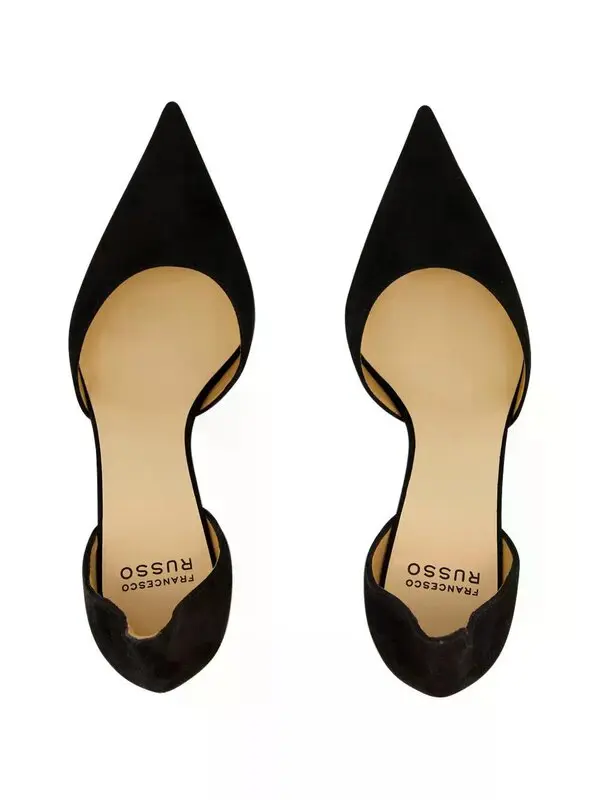 FRANCESCO RUSSO High-back Suede Pumps