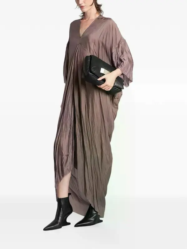 Rick Owens Tommy Gathered Draped Maxi Dress