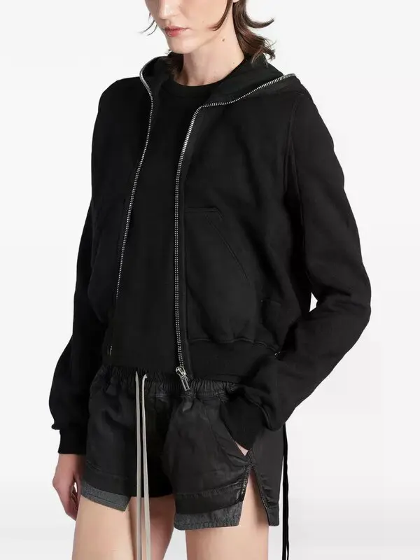 Rick Owens Zip-up Drawstring Hoodie