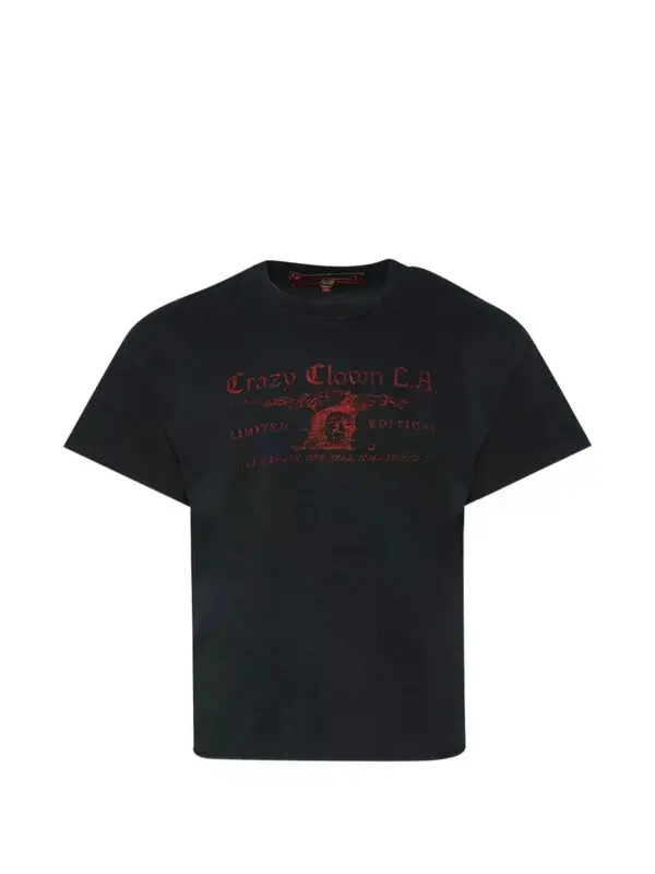 CRAZY CLOWN L.A. Logo-print Crew-neck T-shirt