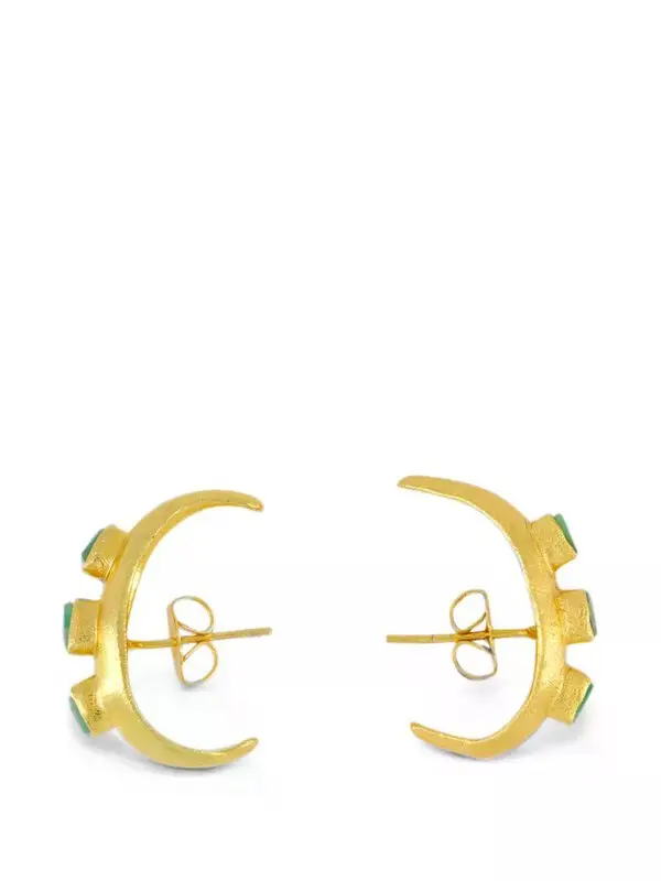 FENOMENA Fura Emerald Earrings