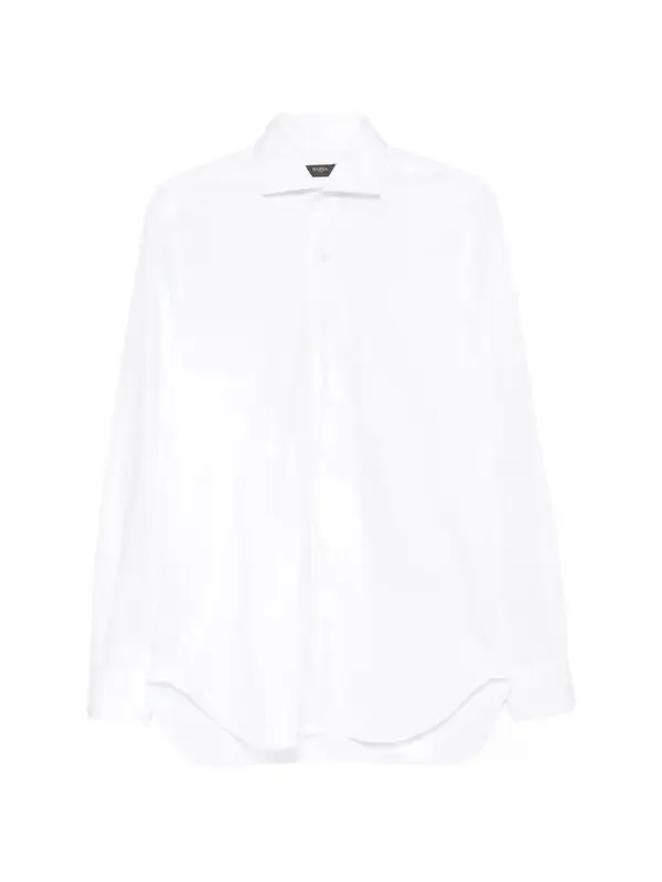 BARBA NAPOLI Spread-collar Shirt - White