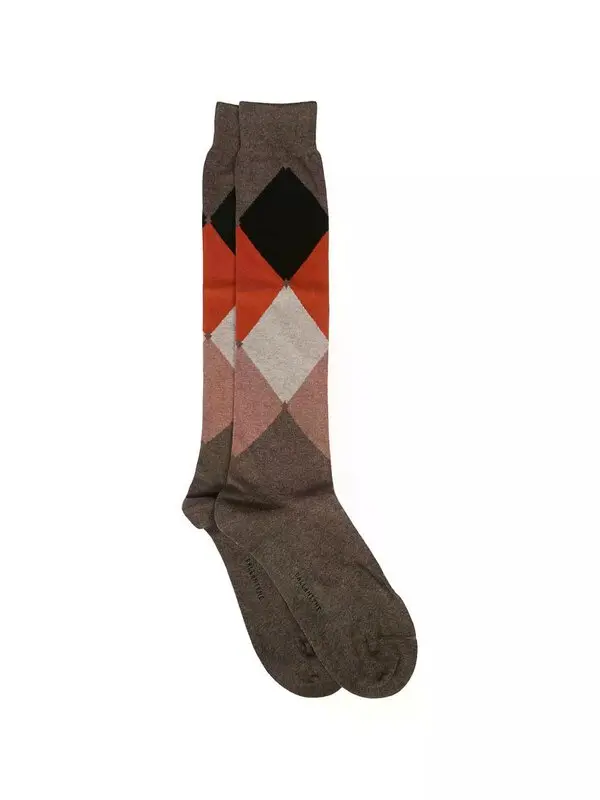 BALLANTYNE Argyle Pattern Socks