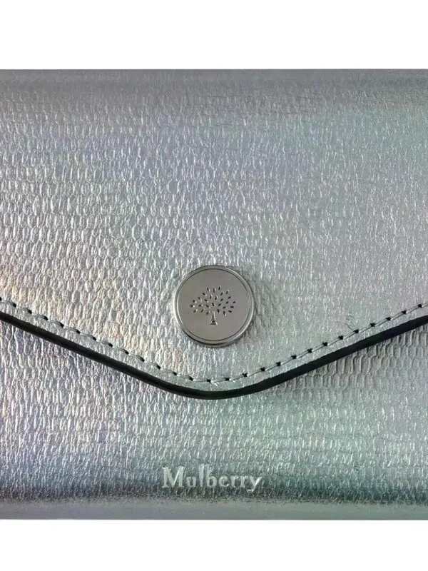 Mulberry Metallic Lizard-effect Wallet