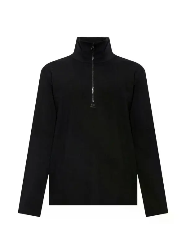 COURREGES Quarter-zip Stand-up Collar Sweater