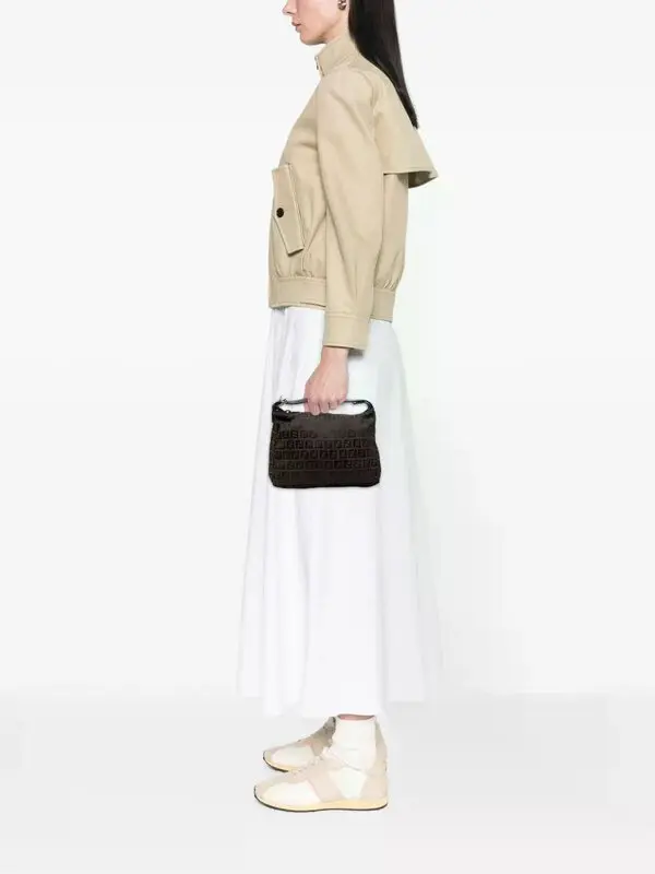 Fendi 20th Century Zucchino Canvas Handbag