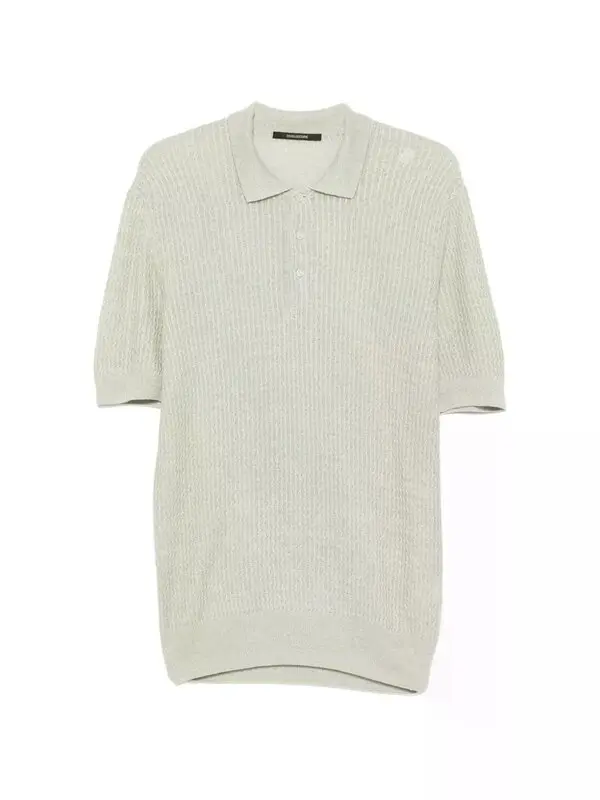 Tagliatore Knitted Textured Polo Shirt