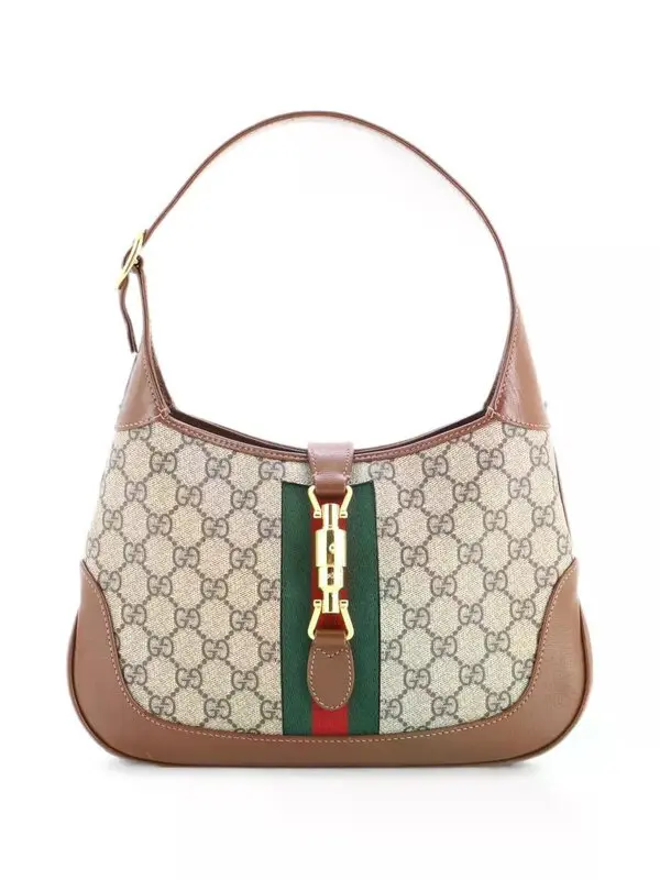 Gucci Jackie 1961 Gg Coated Canvas Small Hobo Bag