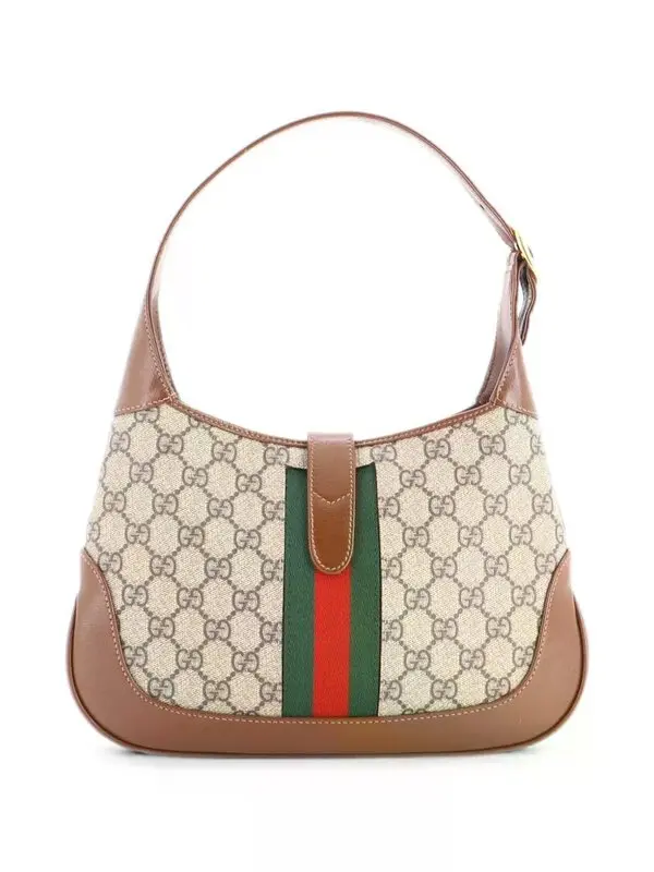 Gucci Jackie 1961 Gg Coated Canvas Small Hobo Bag