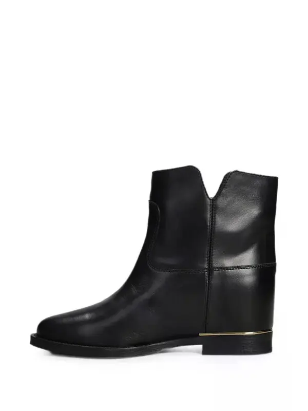 VIA ROMA 15 V-neck Leather Boots
