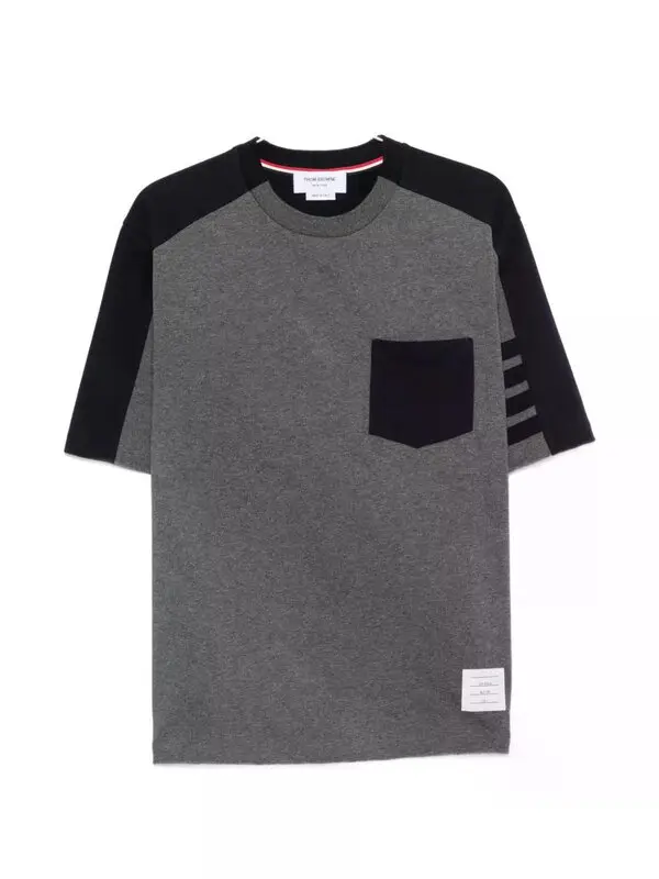 Thom Browne 4-bar Chest-pocket T-shirt