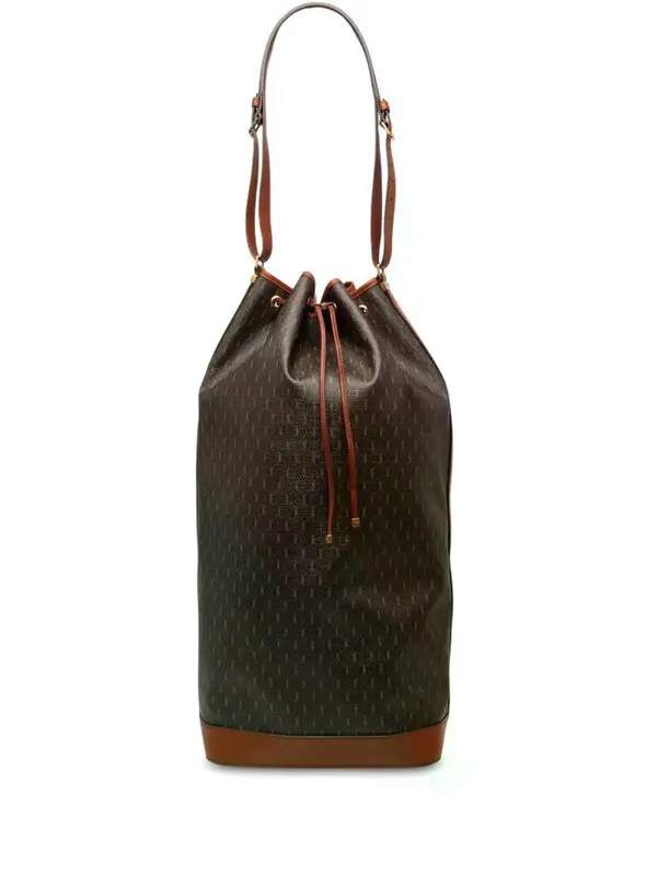 Saint Laurent Monogram Coated Canvas Bucket Bag
