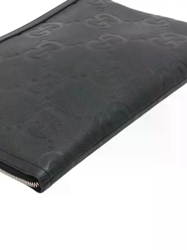 Gucci Jumbo Gg Calfskin Clutch Bag