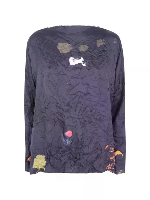 DANIELA GREGIS Crinkled-silk Blouse