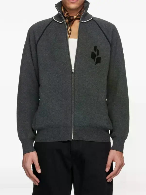 MARANT Isabel Sergio Cardigan With Stand-up Collar