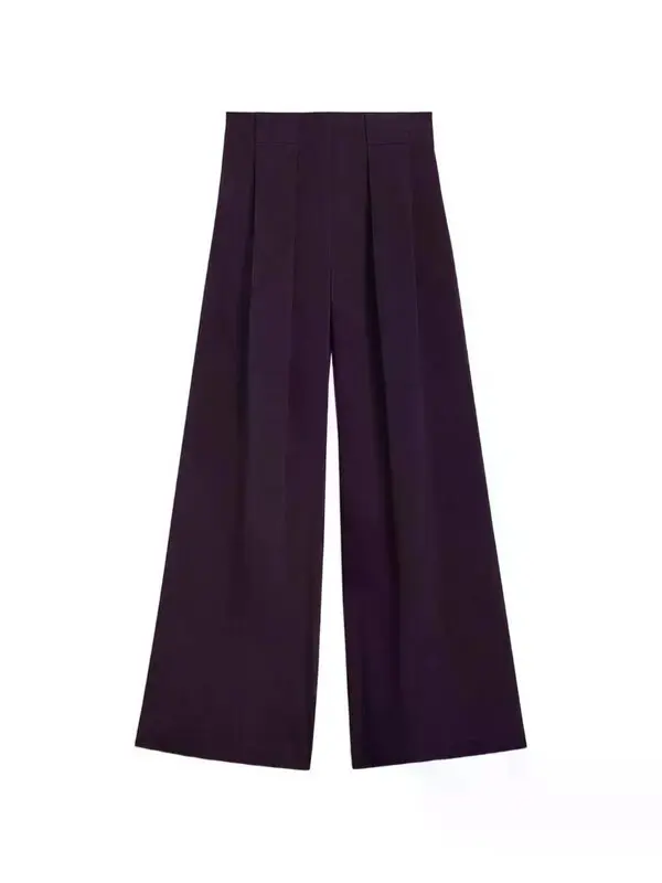 Momoni Aspen Pleat Detail Trousers - Purple