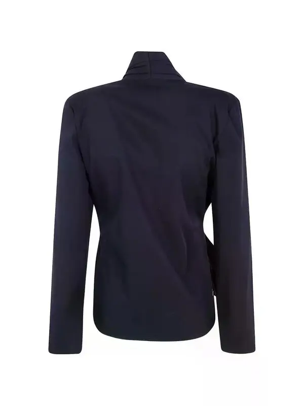 MARIA CALDERARA Belted Wrap Blouse