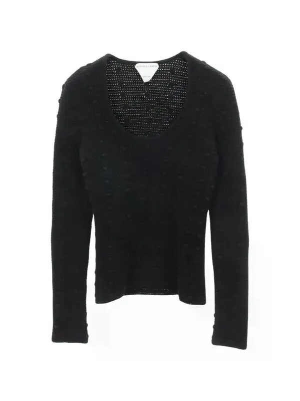 Bottega Veneta Bobble-knit Scoop-neck Sweater