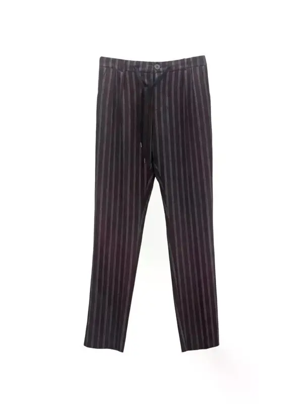 ANDREA POMPILIO Pinstripe Drawstring Trousers
