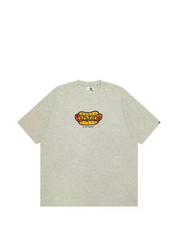 AAPE BY *A BATHING APE Graphic-print Cotton T-shirt - Grey
