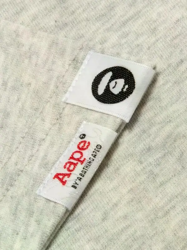AAPE BY *A BATHING APE Graphic-print Cotton T-shirt - Grey