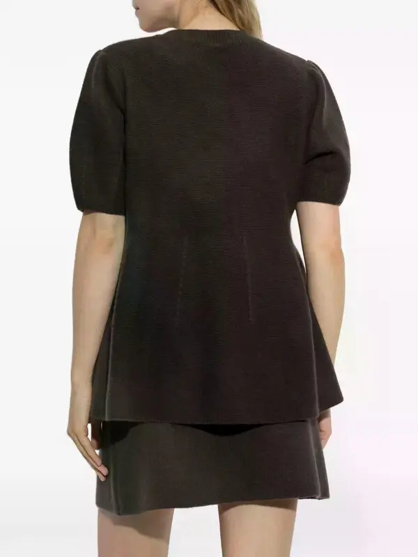 LISA YANG Mella Peplum Sweater