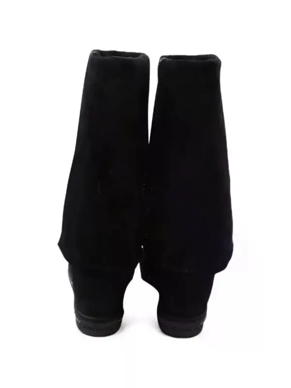 Rene Caovilla Wedge Ankle Suede Boots