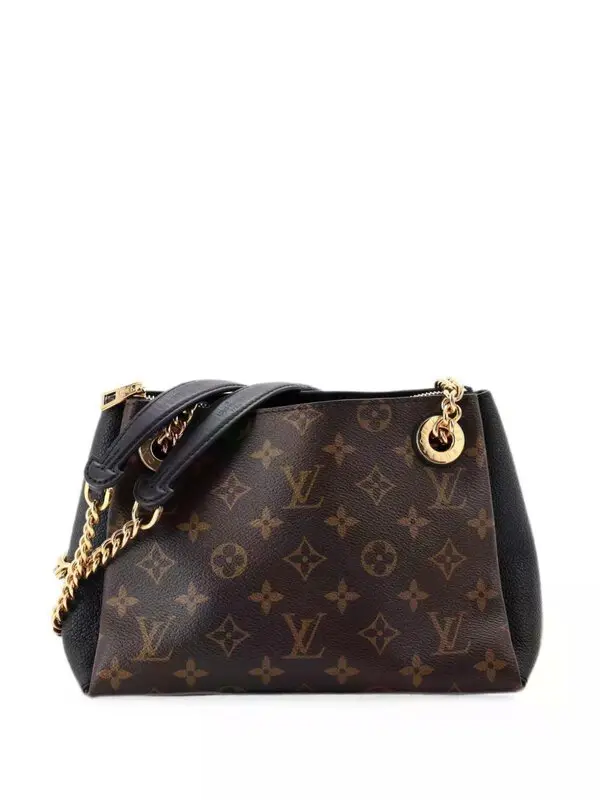 LOUIS VUITTON Surene Handbag Monogram Canvas With Leather Bb Shoulder Bag - Black