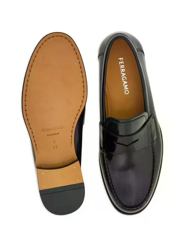 FERRAGAMO Penny Tubular Penny Loafers