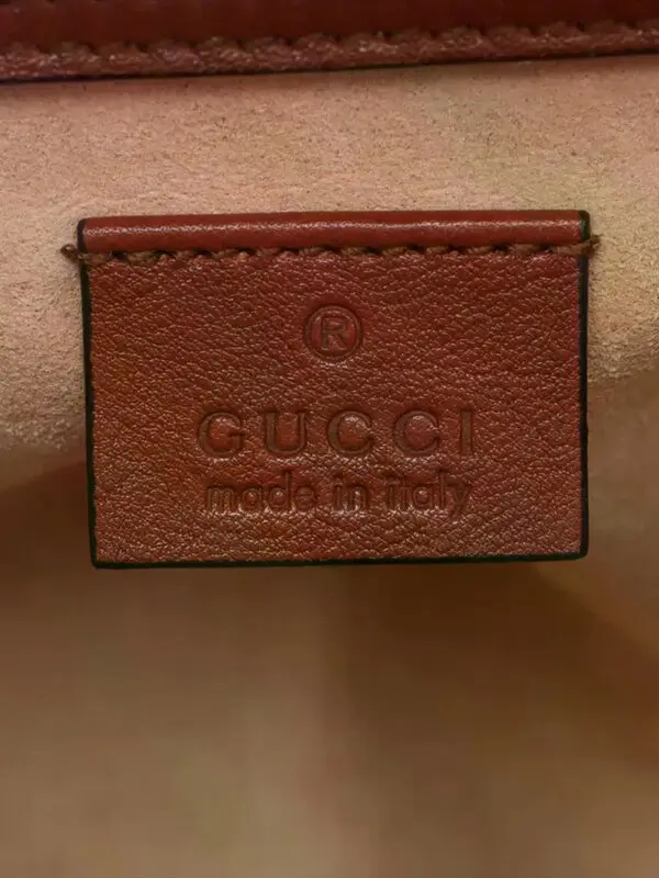 Gucci Calfskin Bamboo Diana Satchel - Brown
