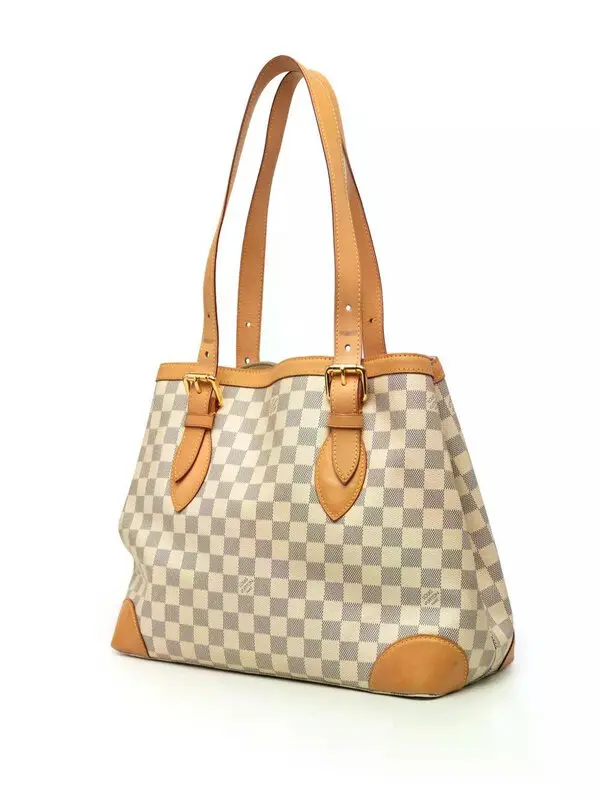 LOUIS VUITTON Damier Azur Hampstead Mm Tote Bag