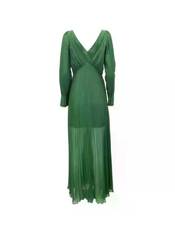 SELF-PORTRAIT Pleated V-neck Gown