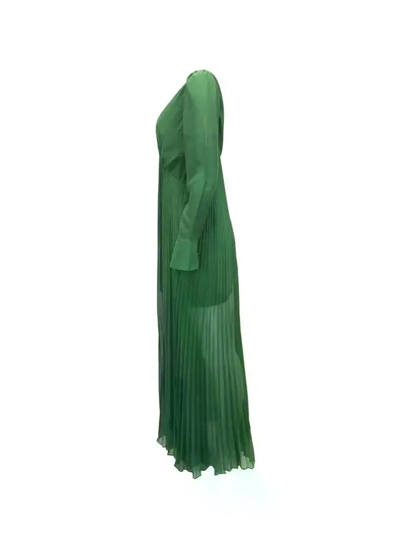 SELF-PORTRAIT Pleated V-neck Gown