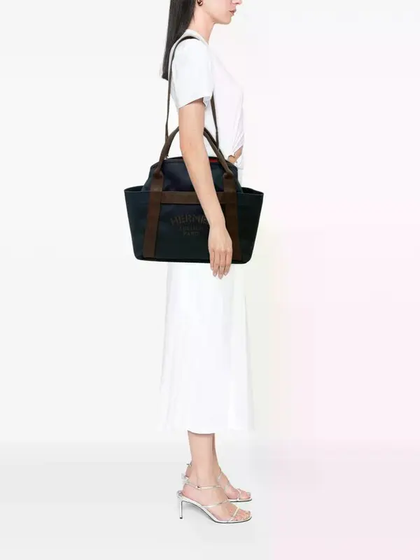 Hermès 2021 Toile Sac De Pansage Satchel - Blue