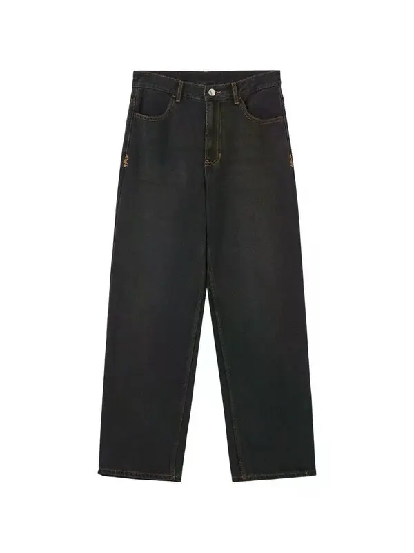 ADER ERROR Contrast Stitch Straight Leg Jeans