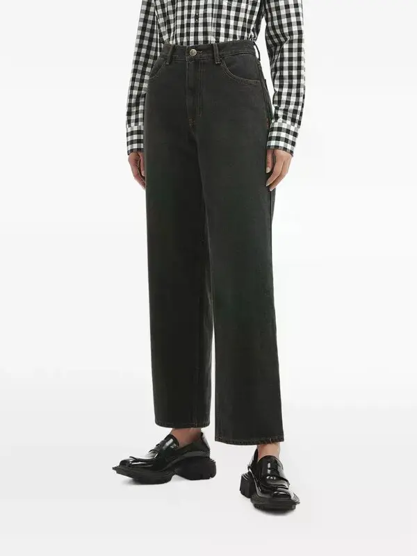 ADER ERROR Contrast Stitch Straight Leg Jeans