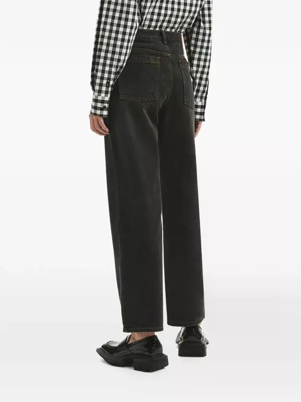 ADER ERROR Contrast Stitch Straight Leg Jeans