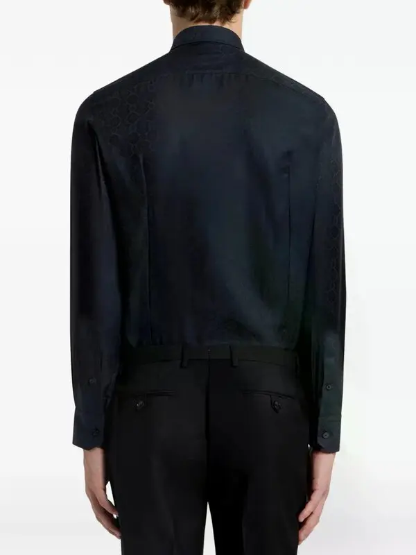 Etro Jacquard Cotton Shirt With Medallion Pattern