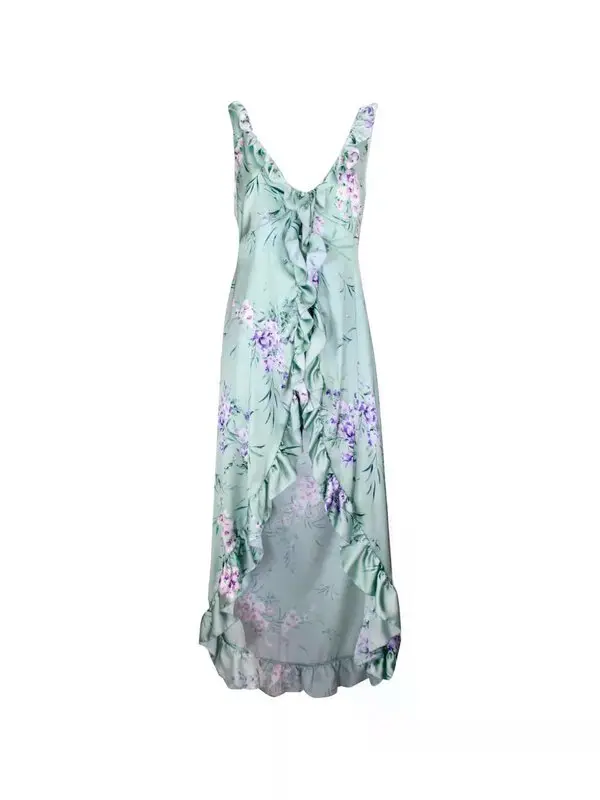ANIYE BY Floral-print Ruffled Midi Dress
