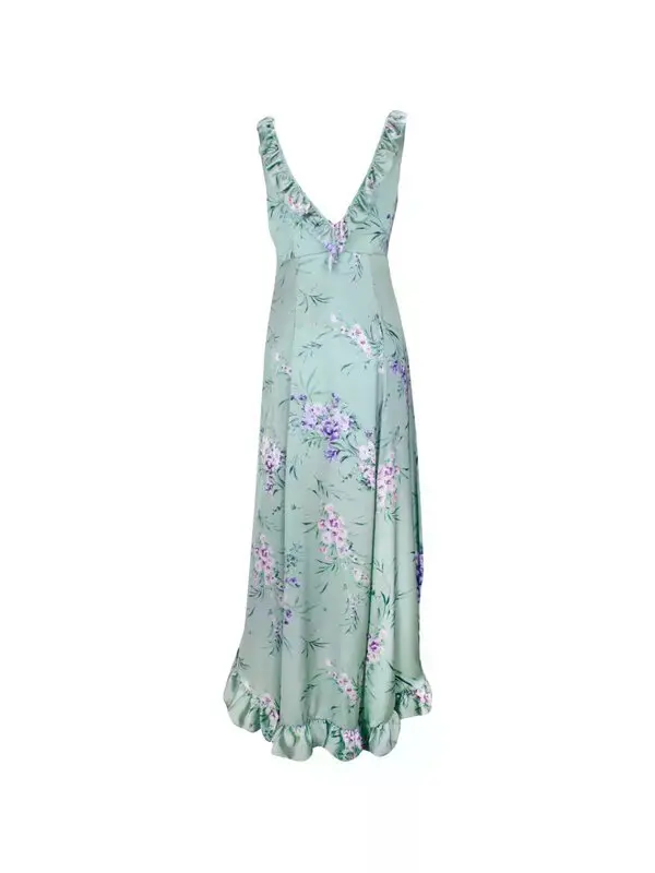 ANIYE BY Floral-print Ruffled Midi Dress
