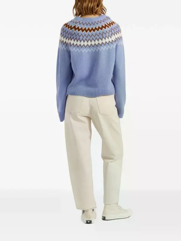 Chinti & Parker Fair Isle Round-neck Sweater